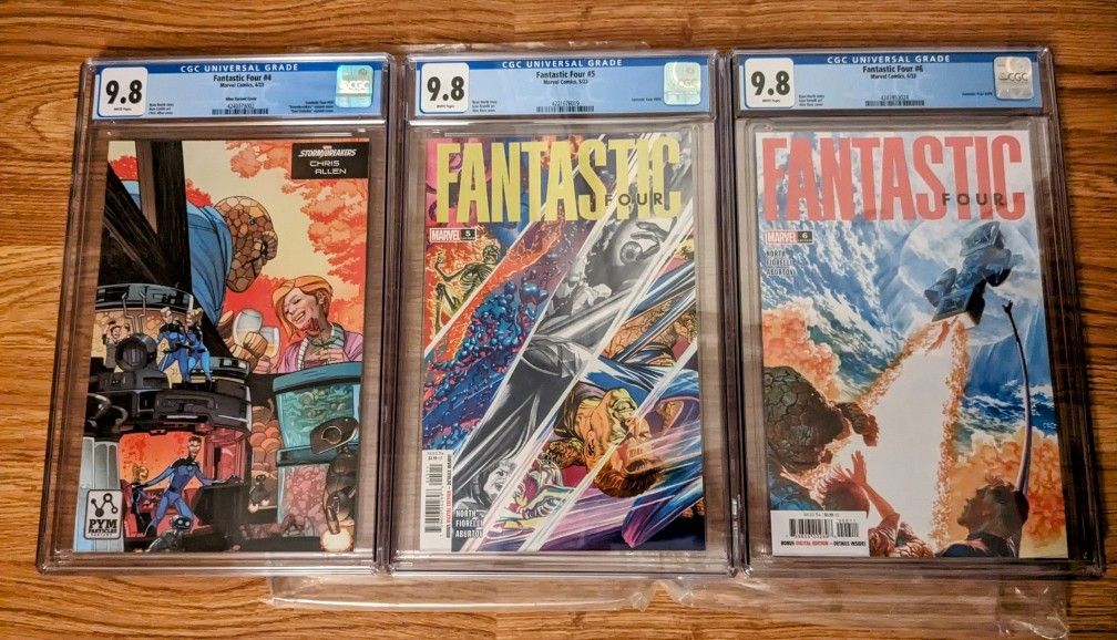 3 Fantastic Four CGC 9.8 Comic Book Slabs For Sale Or Trade! for Sale ...