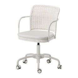 IKEA Gregor Rattan Swivel Desk chair In White for Sale in Miami FL OfferUp