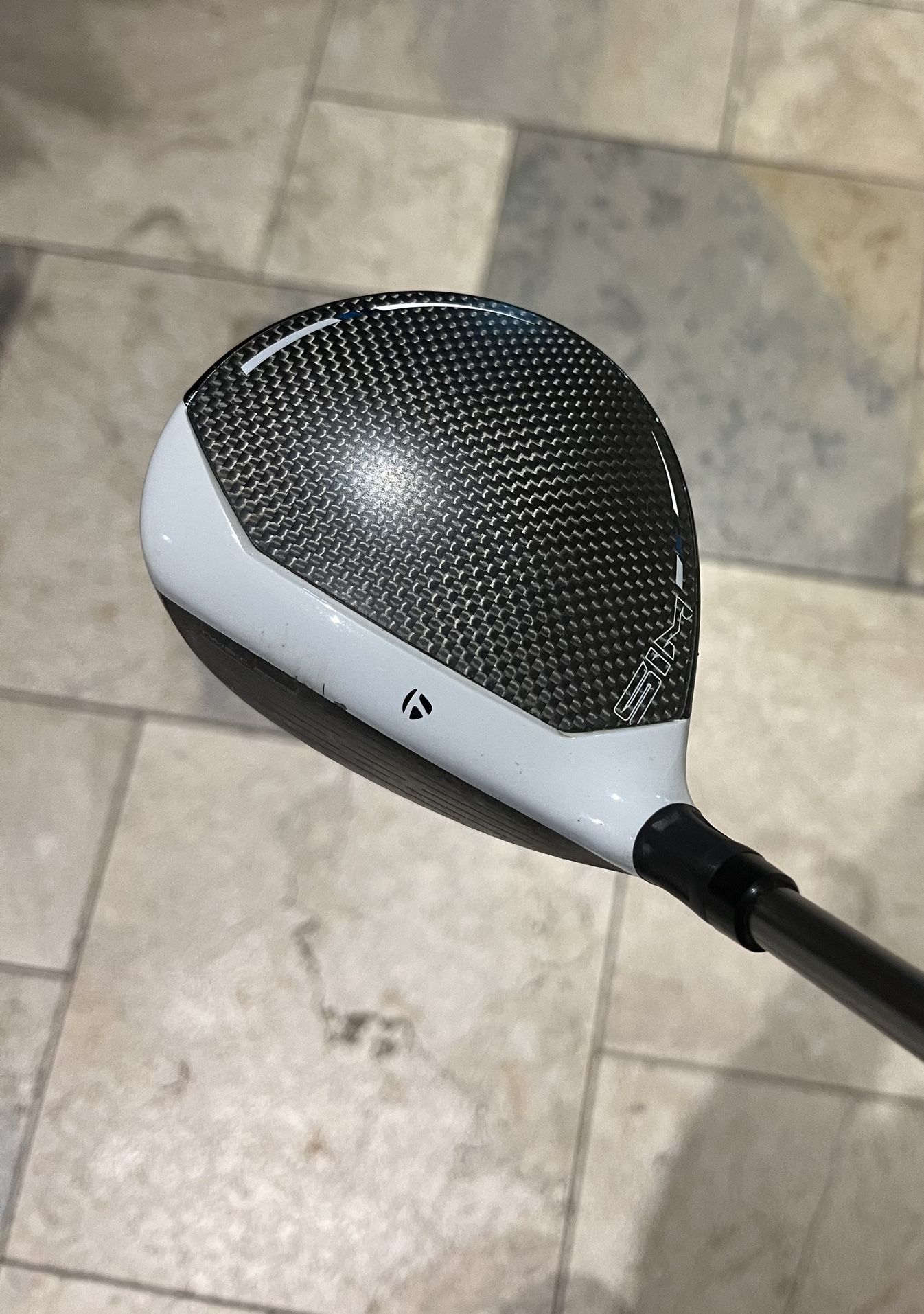 TaylorMade Sim Max D 5 wood with Helium 4F2 shaft, Golf Pride midsize ...
