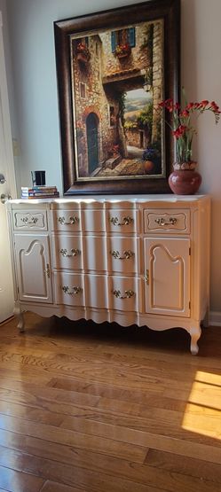 Stunning beautiful refinished entertainment center real wood for Sale ...
