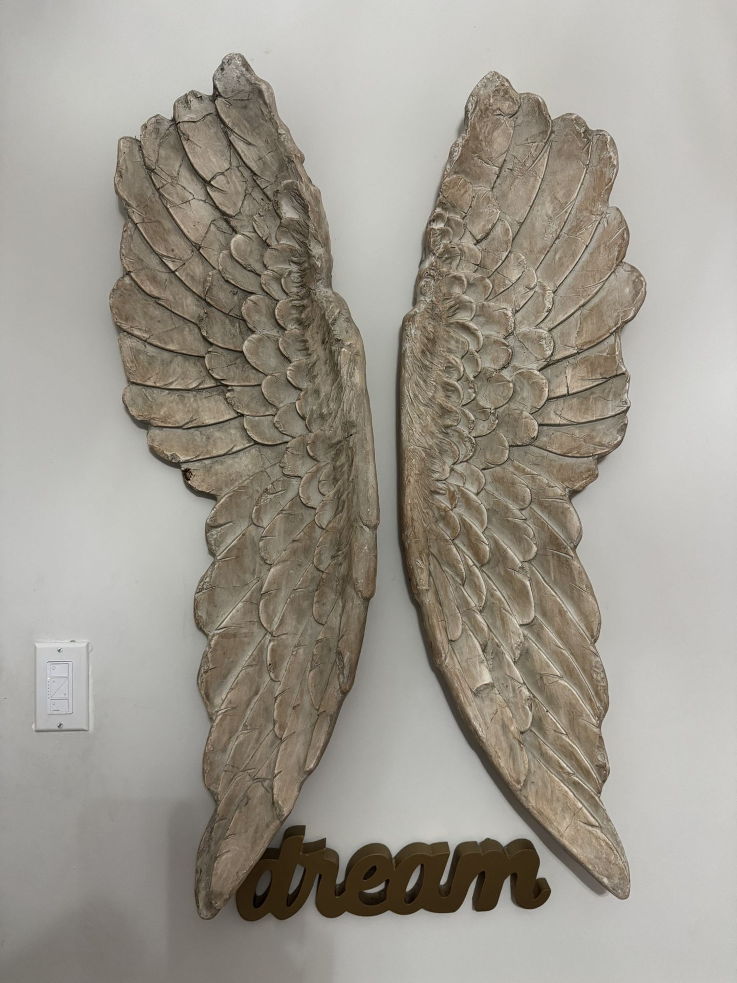 Stone Angel Wings Wall decor for Sale in Los Angeles, CA - OfferUp