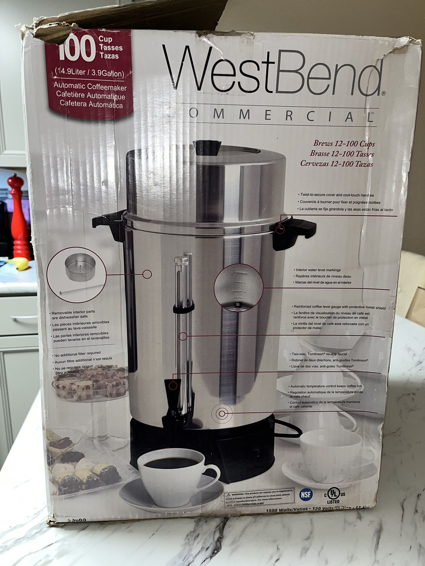 West Bend Commercial 100 cup Coffee maker for Sale in Henderson, NV ...