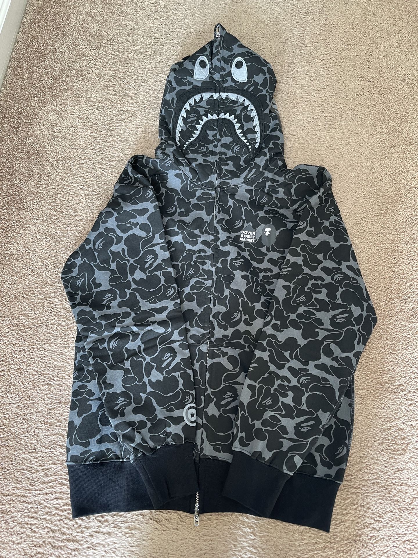 Bape X Dover Street Market Special Camo Shark Full Zip Up Bape X Dover Street Market Special Camo Shark Full Zip Up