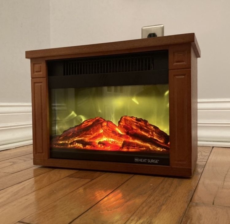 Heat Surge Mini Glo Electric Fireplace Heaters (New In Box) (Two ...