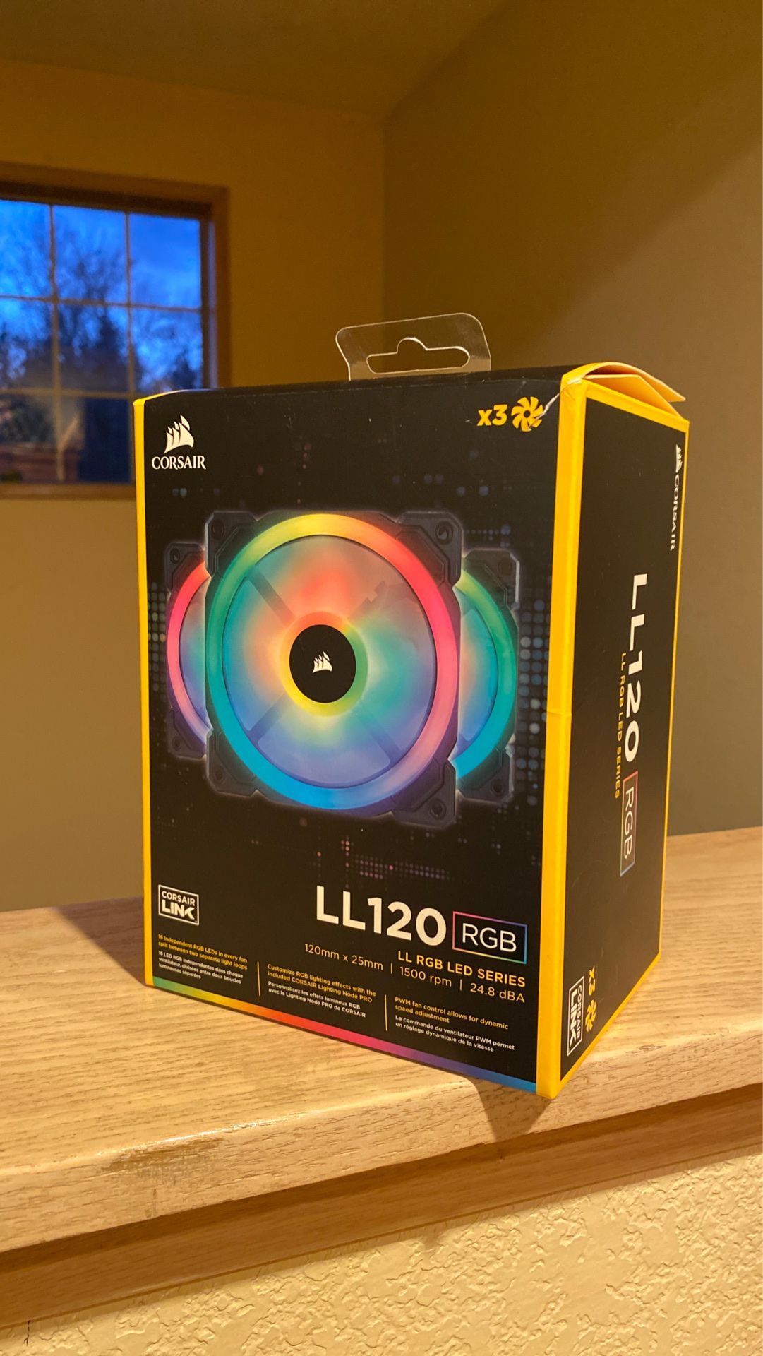Corsair 3 pack LL120 Rgb 120mm fans for Sale in Federal Way, WA - OfferUp