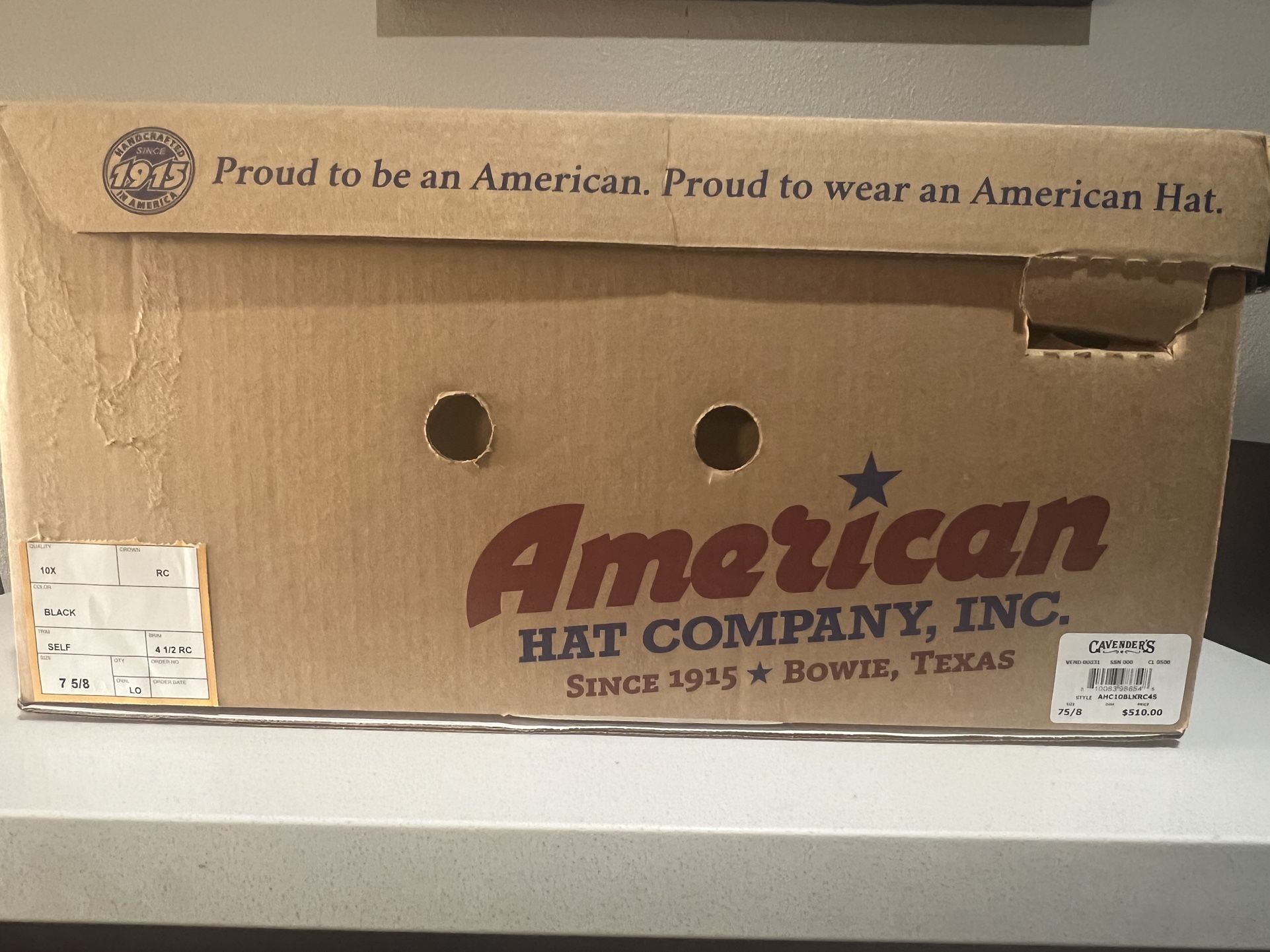 American Hat Co. 10X Black Rancher for Sale in Lubbock, TX - OfferUp