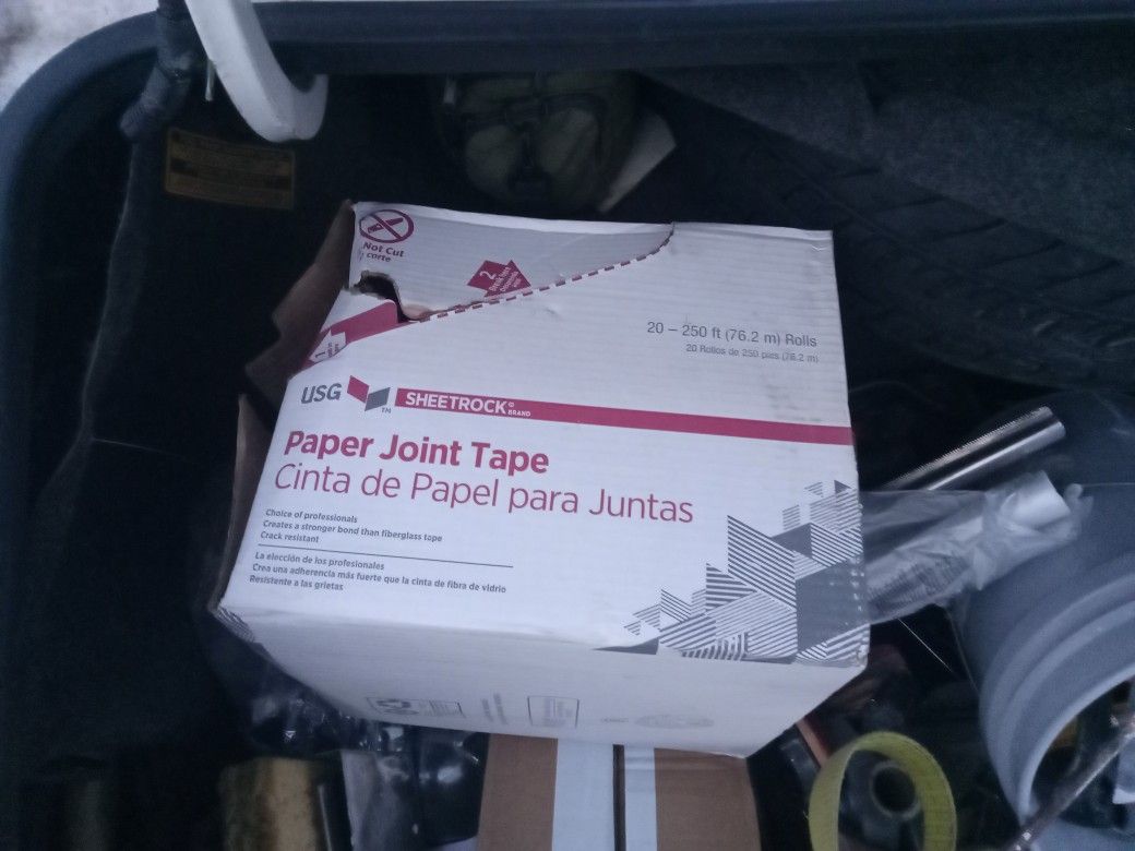 Paper Joint Tape 250 Ft 4 Box Of 20 Roll for Sale in Orlando, FL - OfferUp