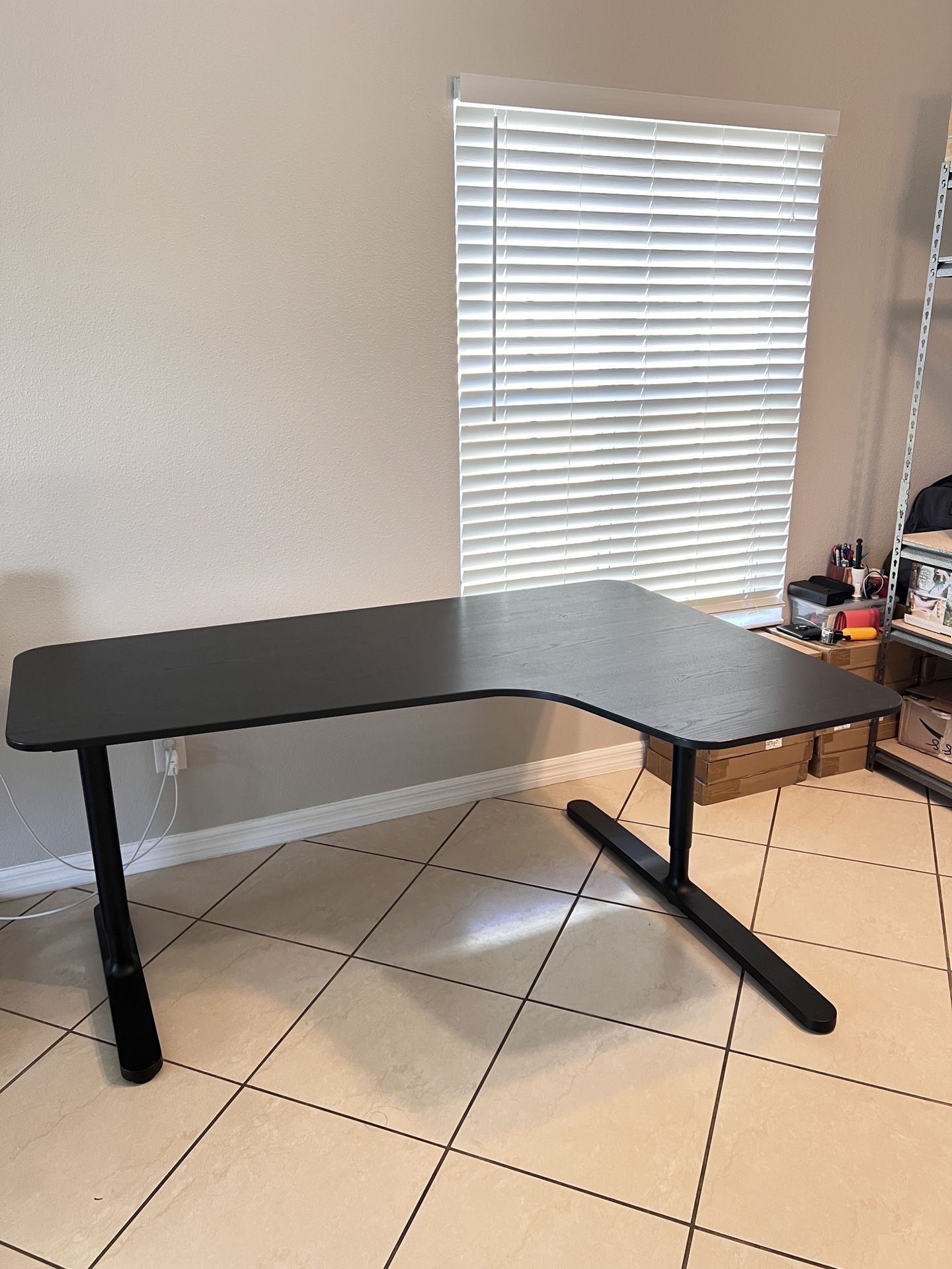 Black Ikea Bekant L-shaped Office Desk for Sale in Kissimmee, FL - OfferUp