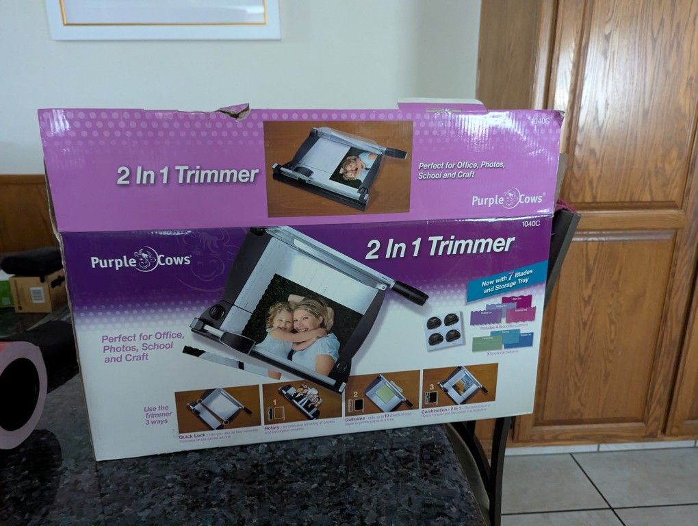 Crafting Made Easy with the Purple Cows 2-in-1 Trimmer! for Sale in San ...