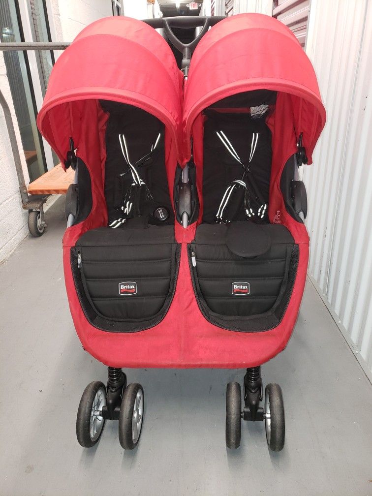 Britax B Agile Double Stroller Folded