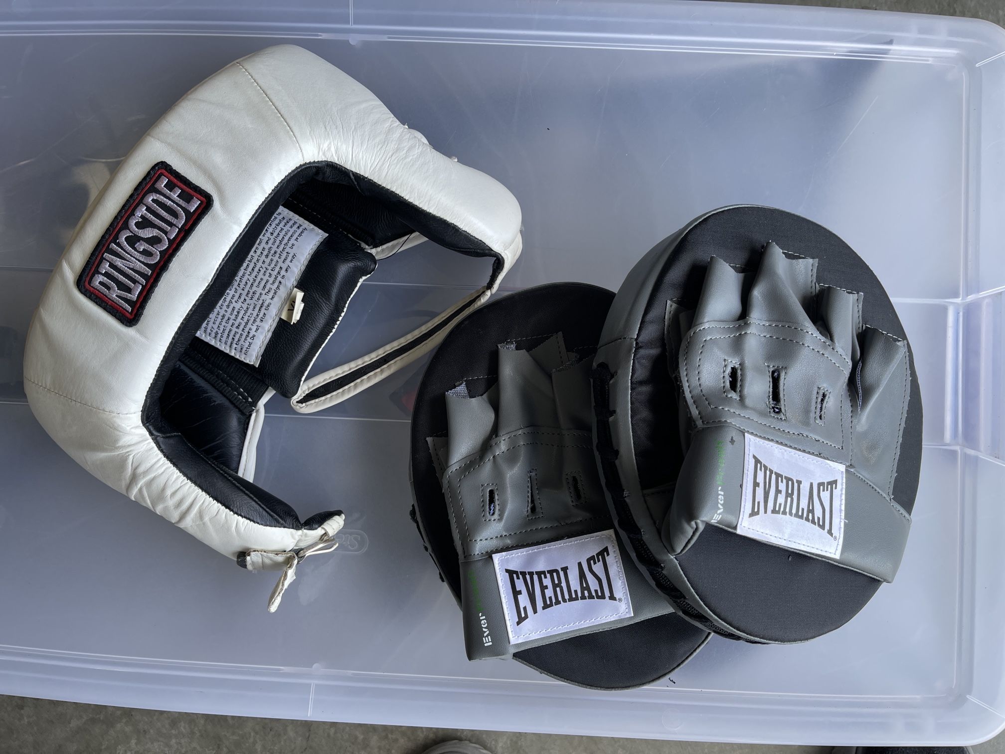 Ringside Boxing Head Gear And Everlast Mitts for Sale in Lake Elsinore ...