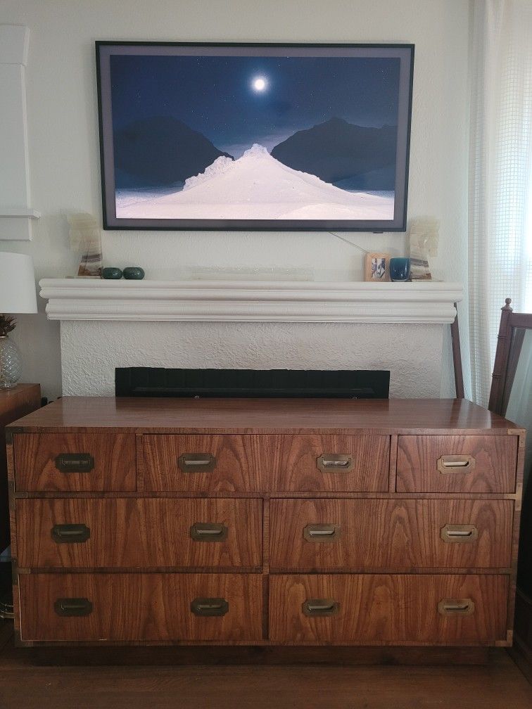 Vintage Dixie Campaigner Dresser With Mirror for Sale in Seattle, WA ...