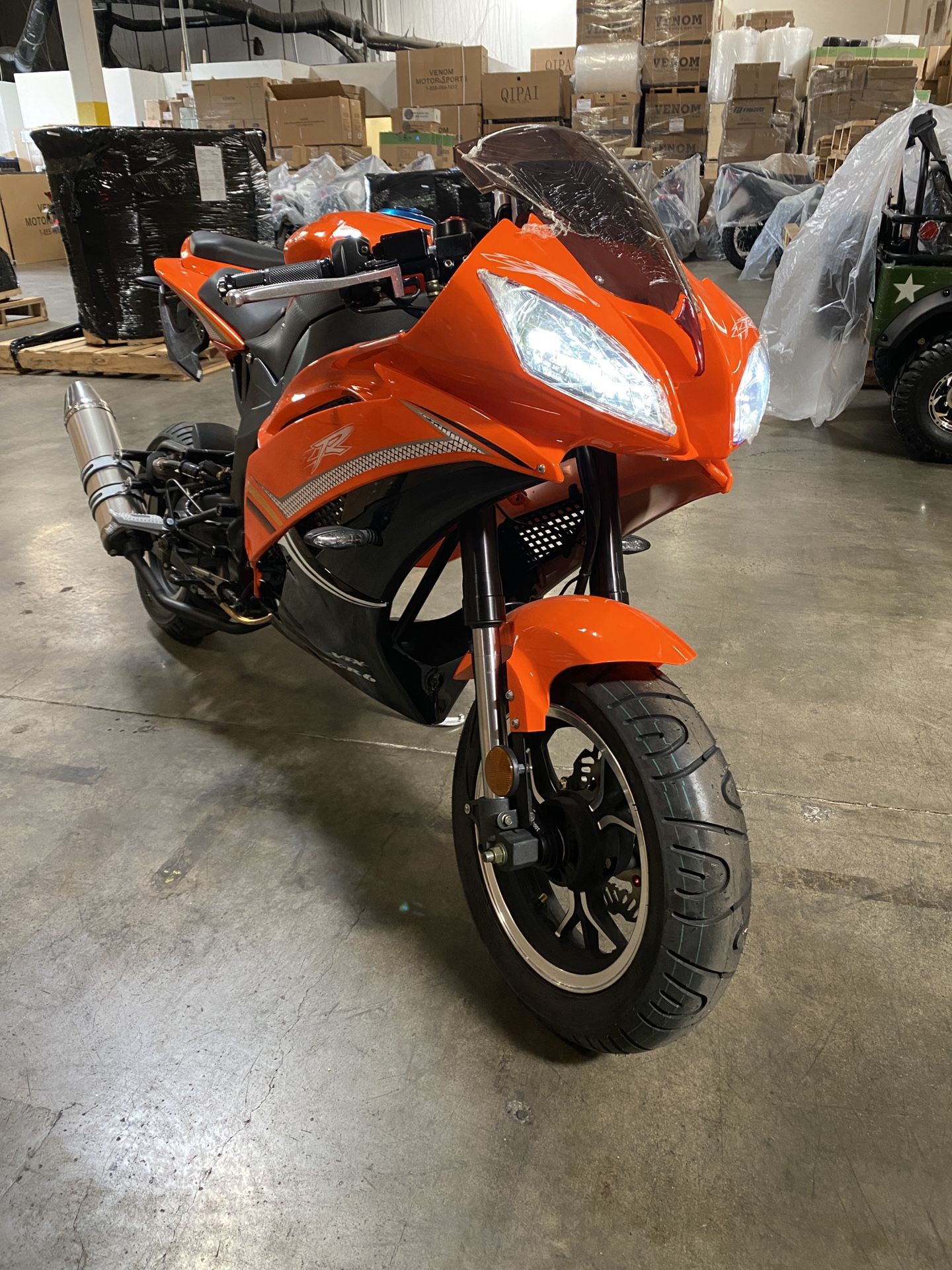 50cc Automatic Venom X18 Moped Motorcycle Scooter Engine 49cc R6 Clone ...