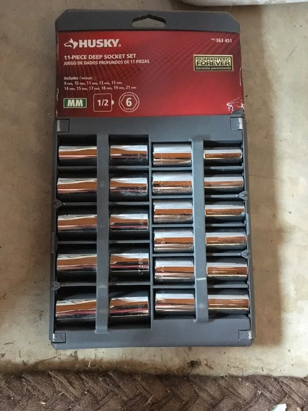 Husky Metric or SAE 11 pc deep socket set for Sale in Corona CA OfferUp