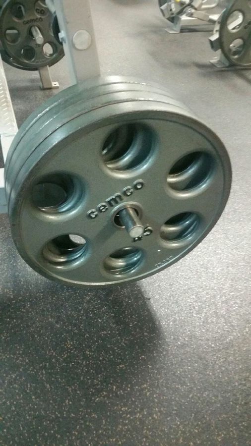 2- Cemco Commercial Olympic Revolver 45 Lb Plates. Other sizes ...