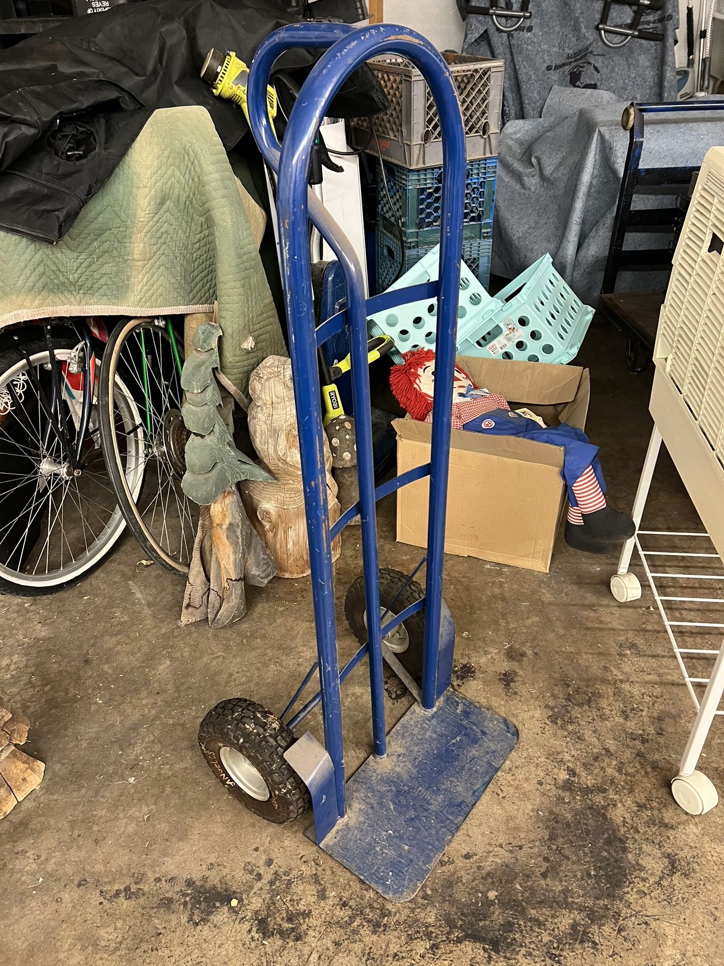 Blue Dolly 50” Steel Furniture Mover Rubber Tires Cart for Sale in ...