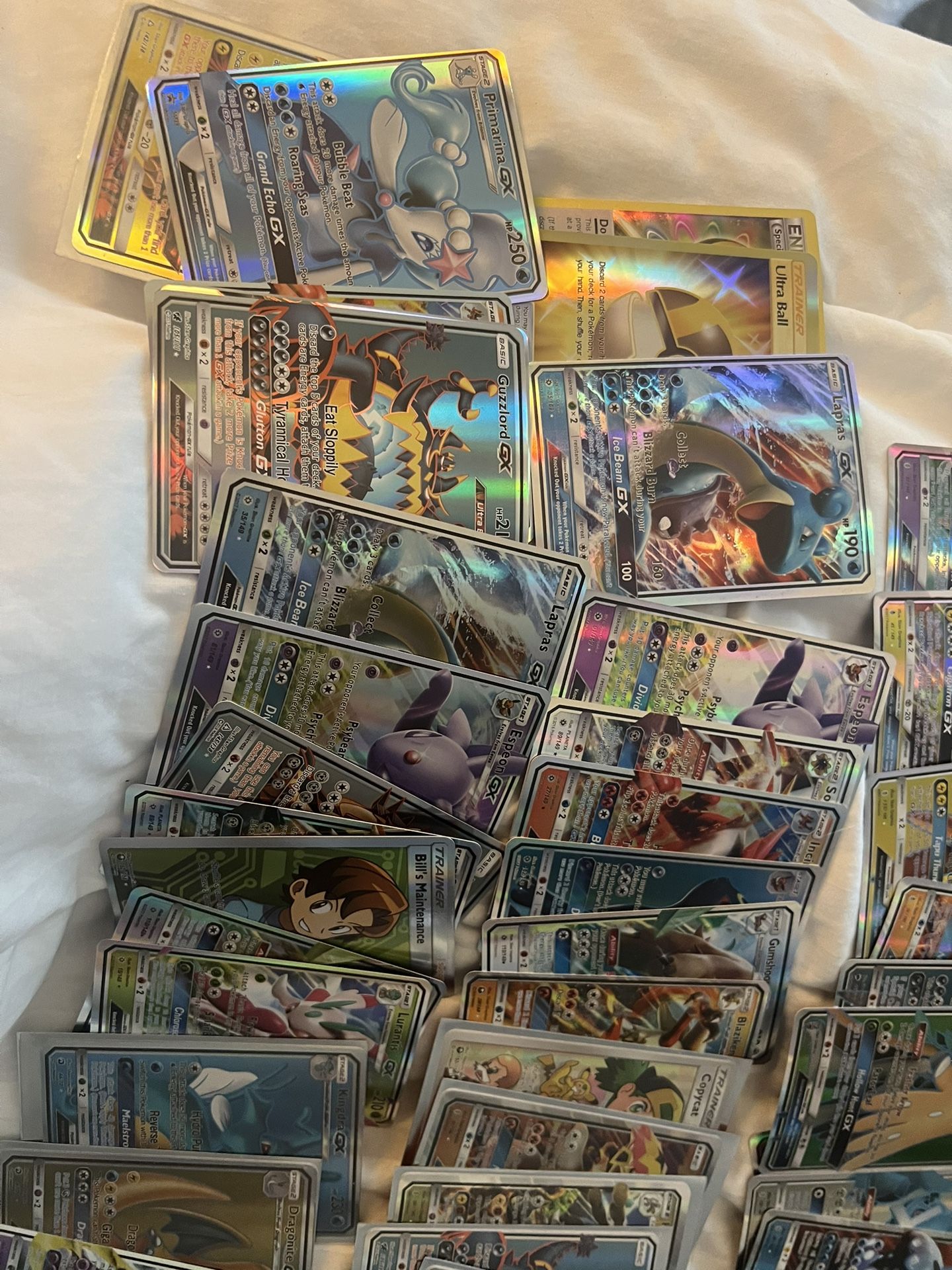 HUGE LOT of 289 Pokemon GX All Holographic / Shiny / Rare Trading Cards ...