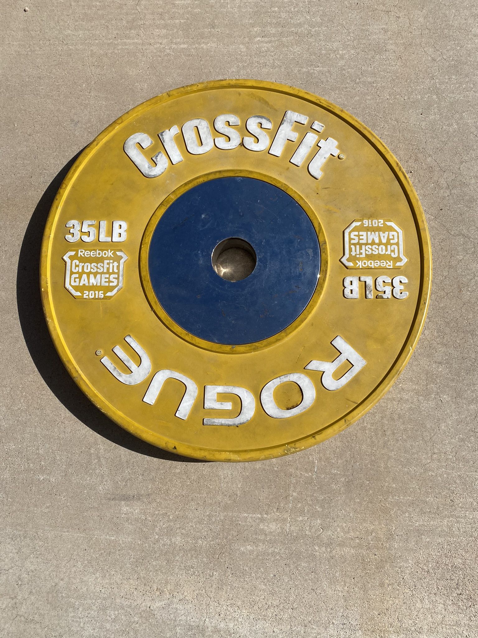 Single Rogue 35lb CrossFit Games Bumper Plate for Sale in Mesa, AZ ...
