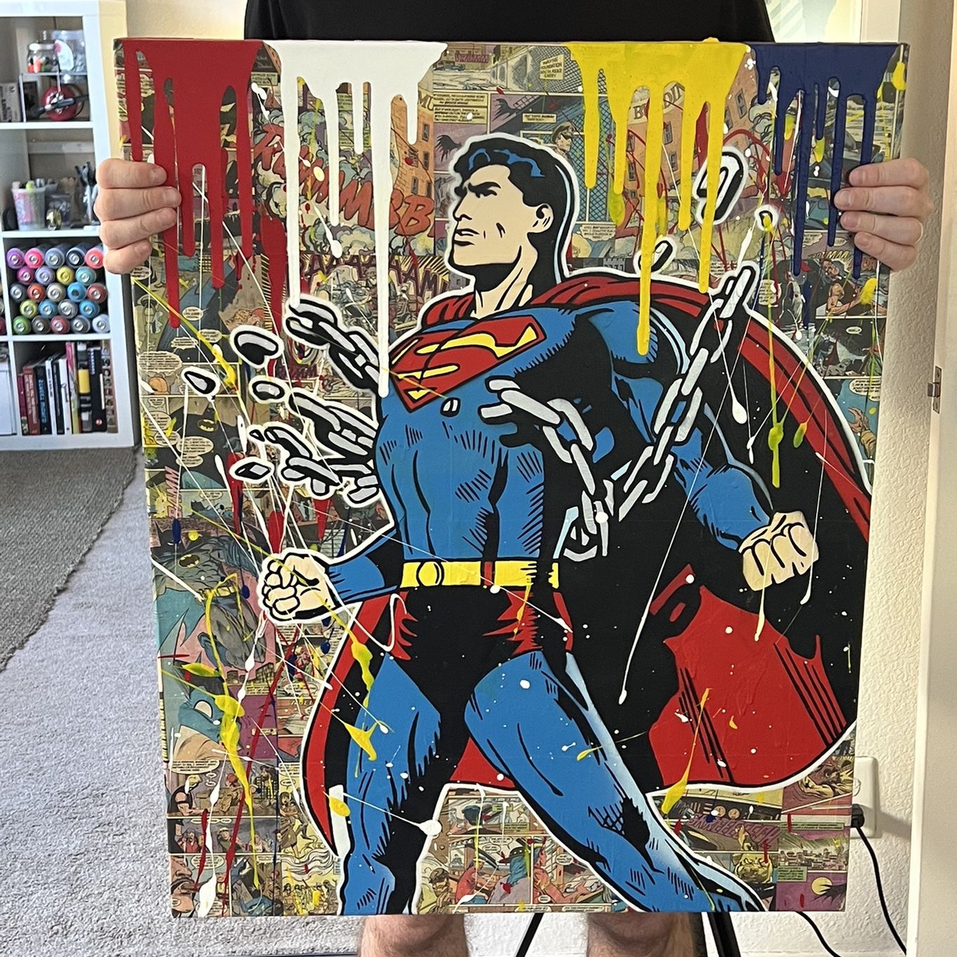 Comic Pop Art Superman