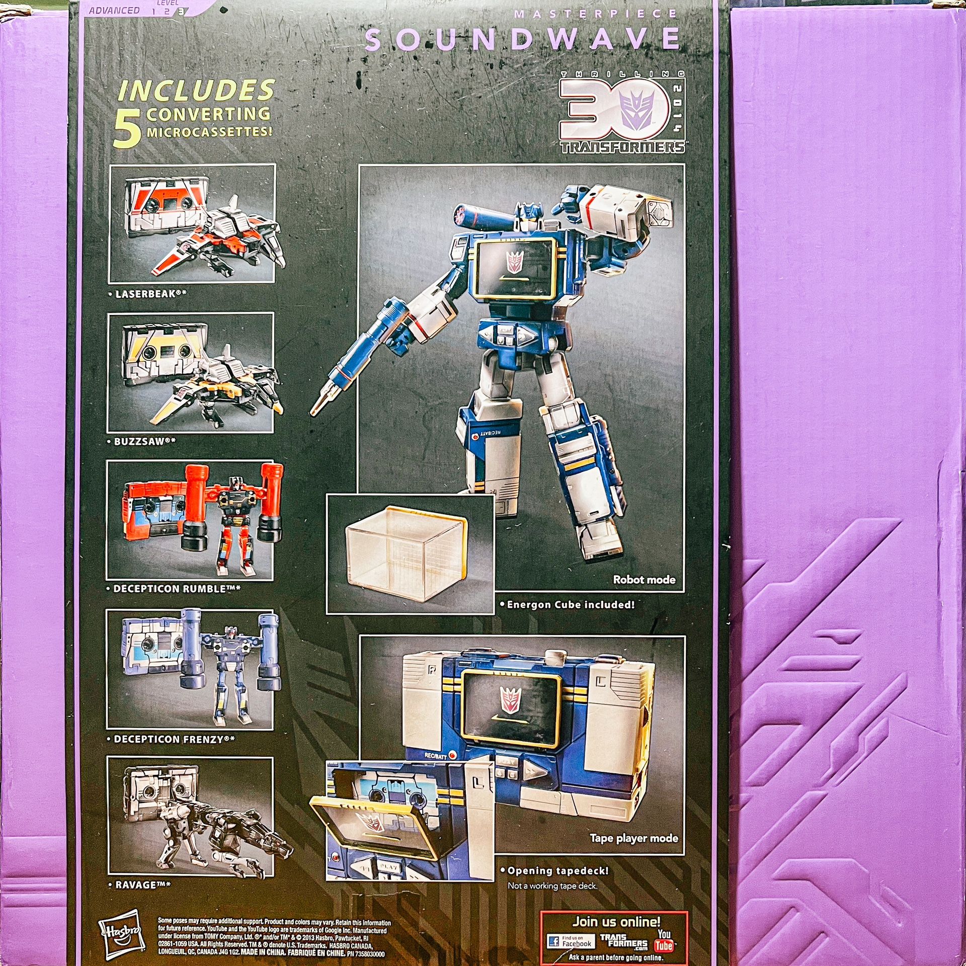 TRU Toys R Us Ex. Transformers Thrilling 30 Masterpiece MP-02 Soundwave ...