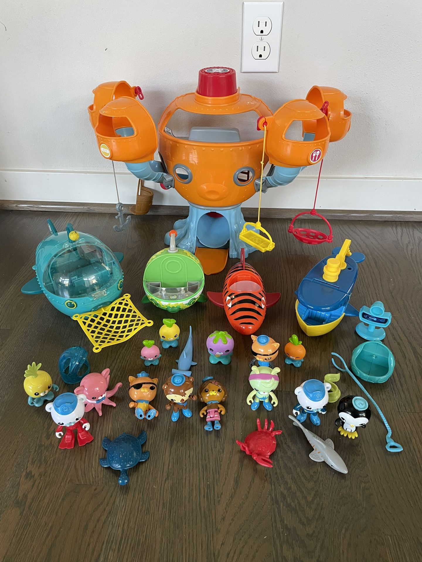 Octonauts Play Set Octopod Figurines Talking Gups A, B, C, E Sea ...