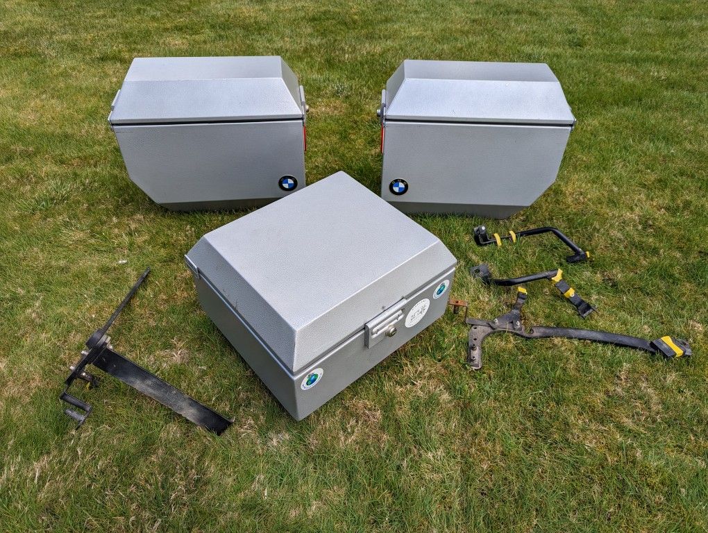 BMW Motorcycle Jesse Bags With Top Case Mounting Brackets Keys Panniers ...