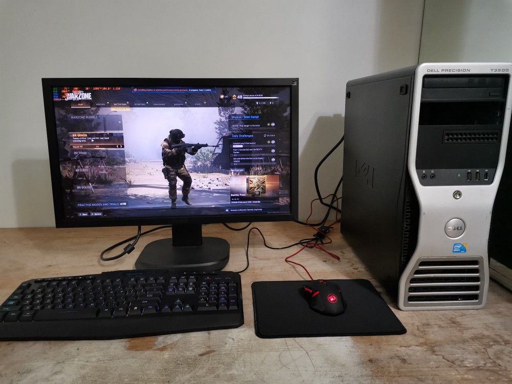 I7 12gb RX 470 CoD Warzone Gaming Computer PC Desktop set for Sale in ...