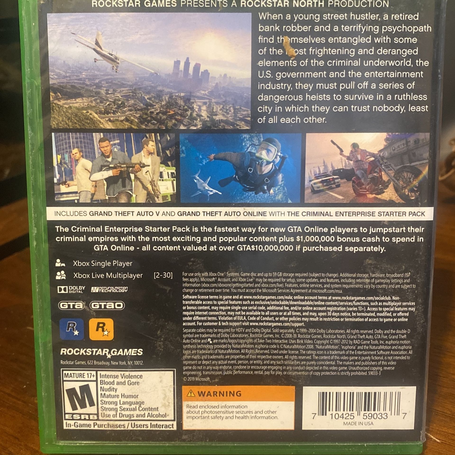Gta 5 Back Cover