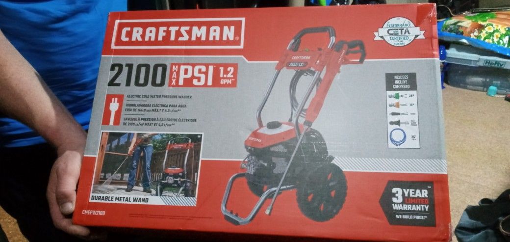 Craftsman Electric Pressure Washer 2100psi for Sale in Puyallup, WA ...