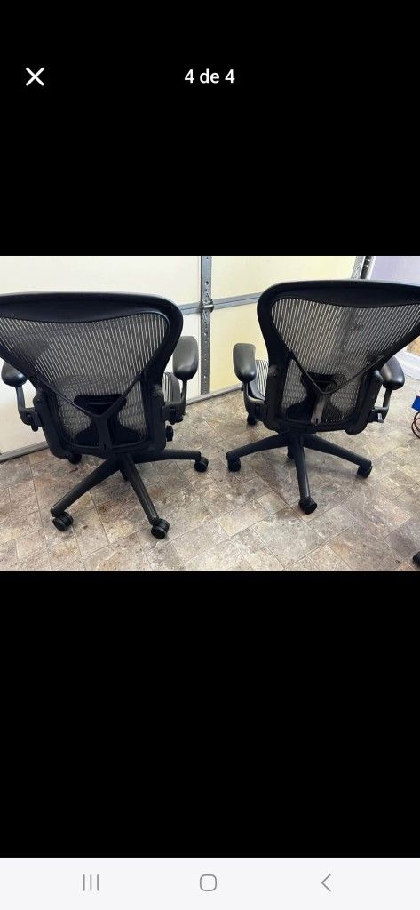 Herman Miller Aeron Size B FULLY ERGONOMIC TASK CHAIR for Sale in Chula ...