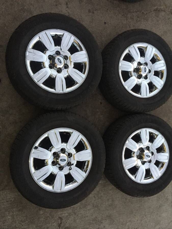 Ford Chrome Rims and tires Factory Rims ! 6x135 Wheels Ford F150 F 150 ...