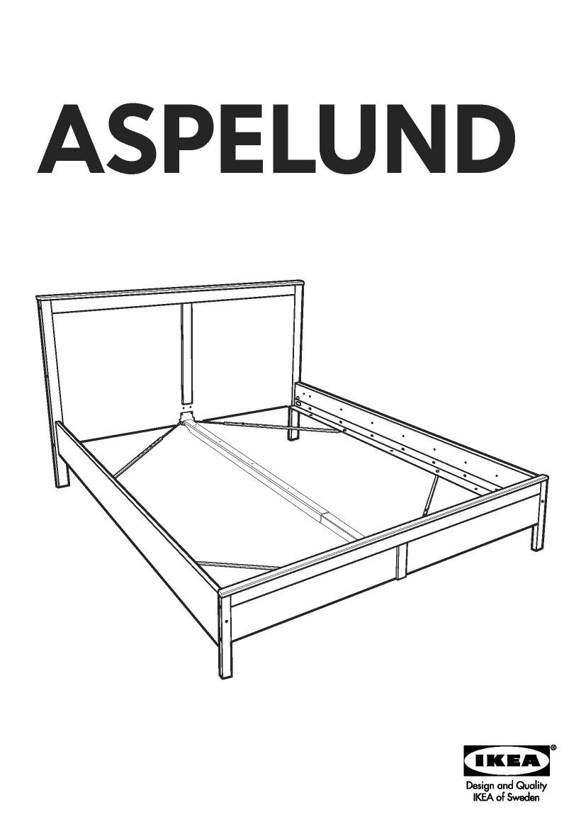 Ikea aspelund bed frame store