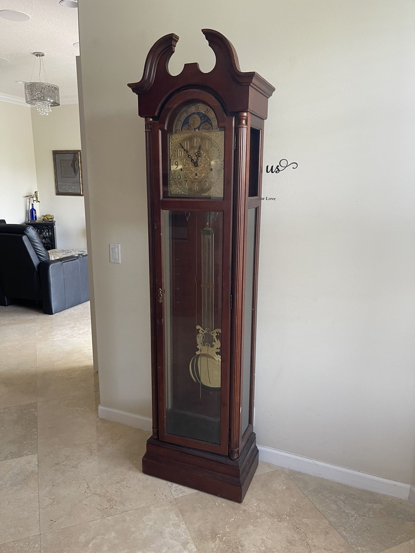 Ridgeway Grandfather Clock Not Working For Parts For Sale In Delray