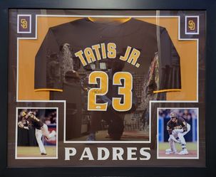 Padres Fernando Tatis Jr Signed, JSA-Certified, Custom-Framed, Large-Size Photo Display Piece ...