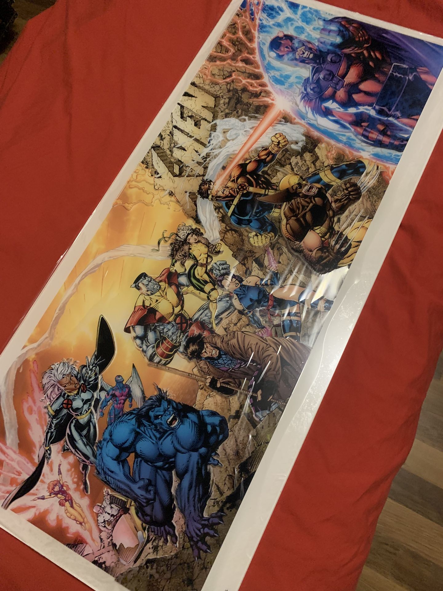 Bottleneck Marvel X-Men Jim Lee Wall Art 36x16” 3-layer Acrylic Panel ...