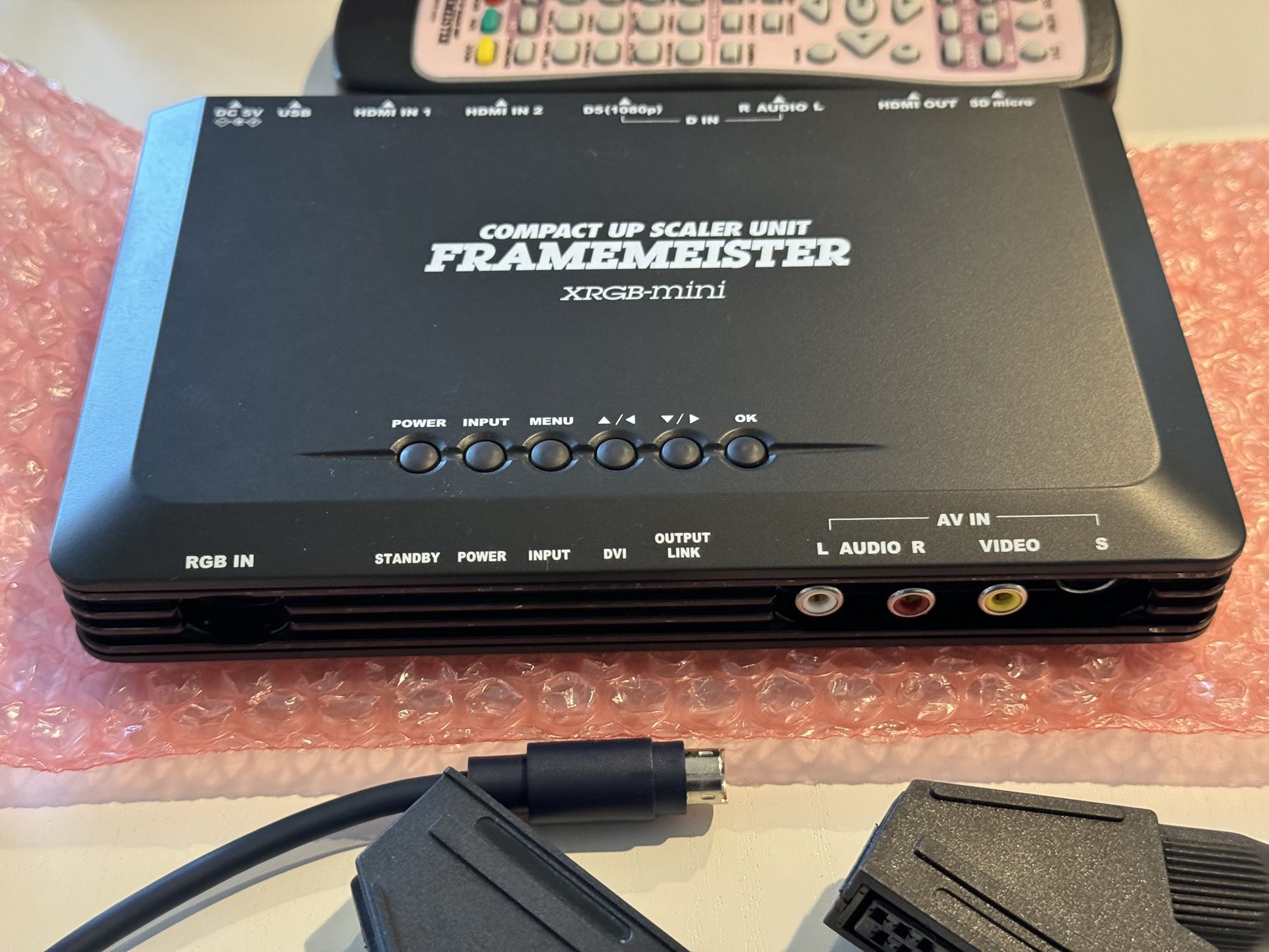 XRGB-mini Framemeister RGB Upscaler CIB with English Remote and ...