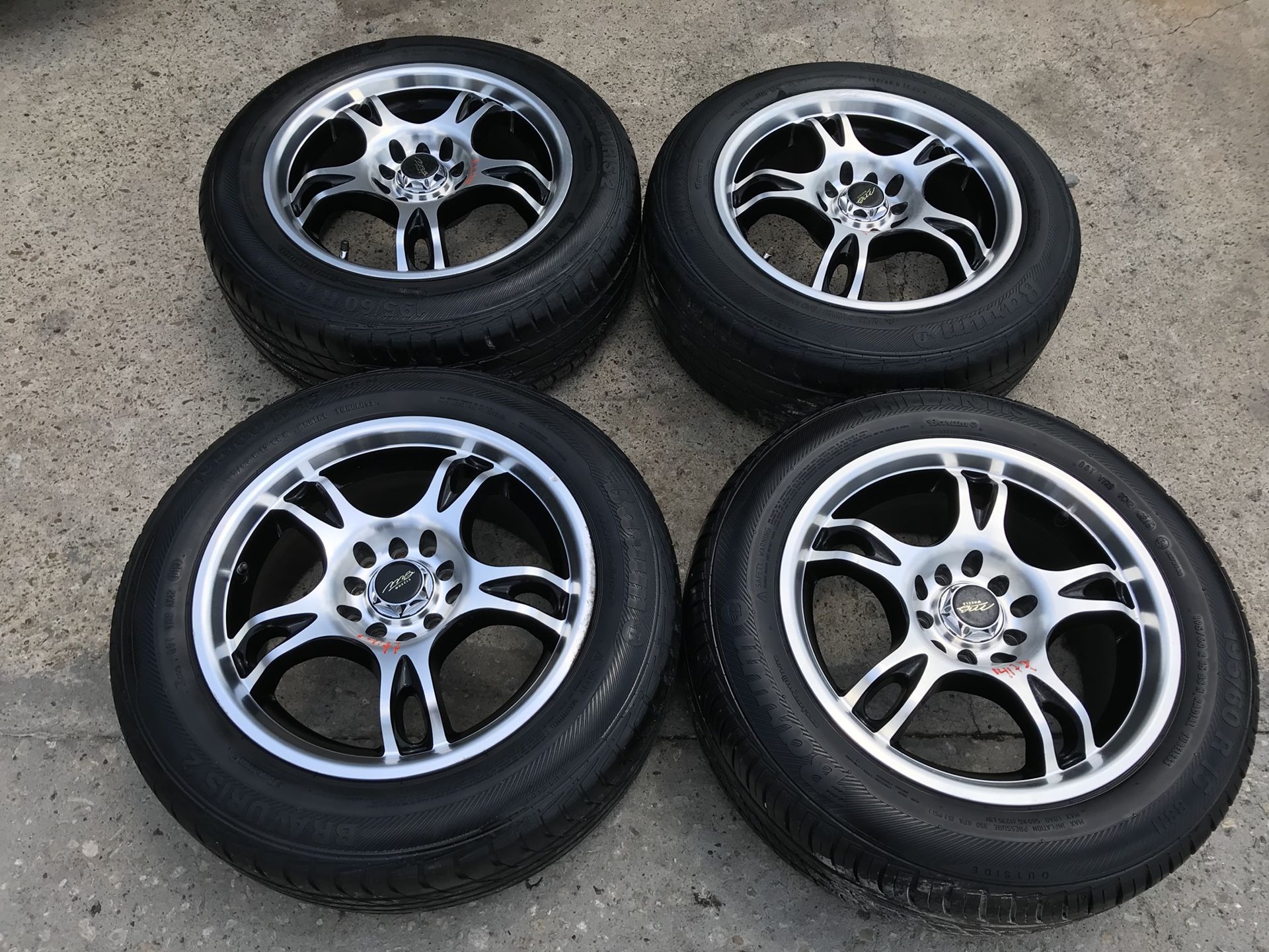 MB Motoring Lovan Wheel Set Size:15x7 BoltPattern:100/114.3mm #314 for ...