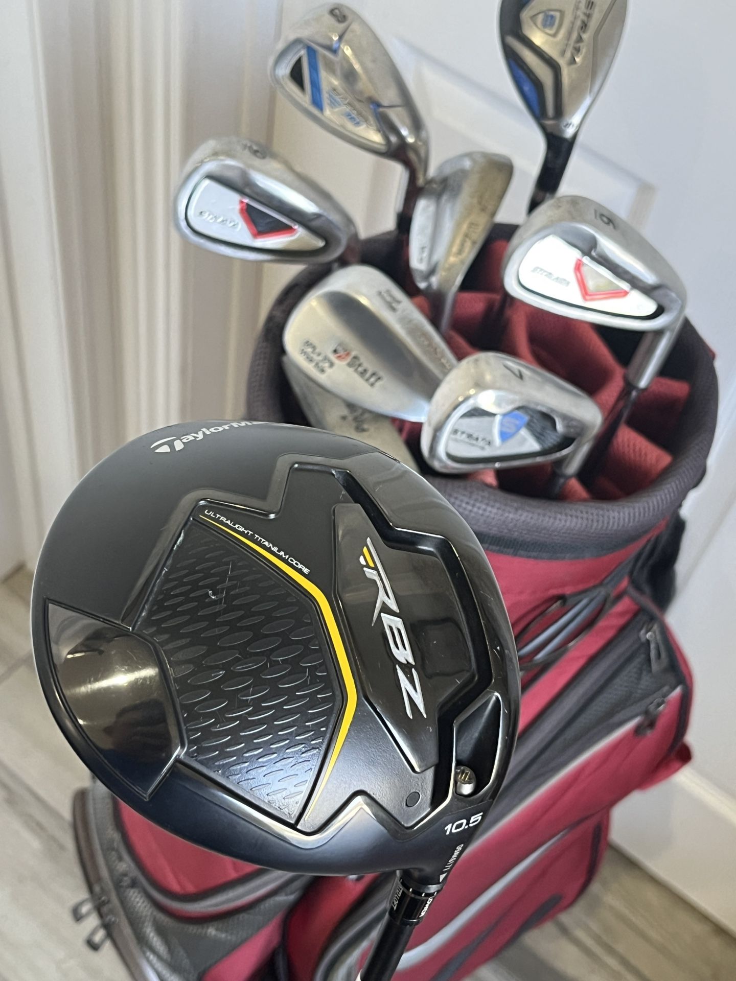 Taylormade RBZ 10.5* Driver & Callaway Strata Irons Full Set 6i - SW ...