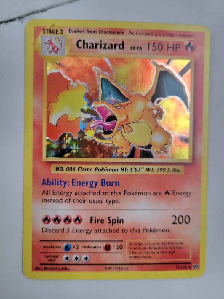 New Charizard Evolution Card