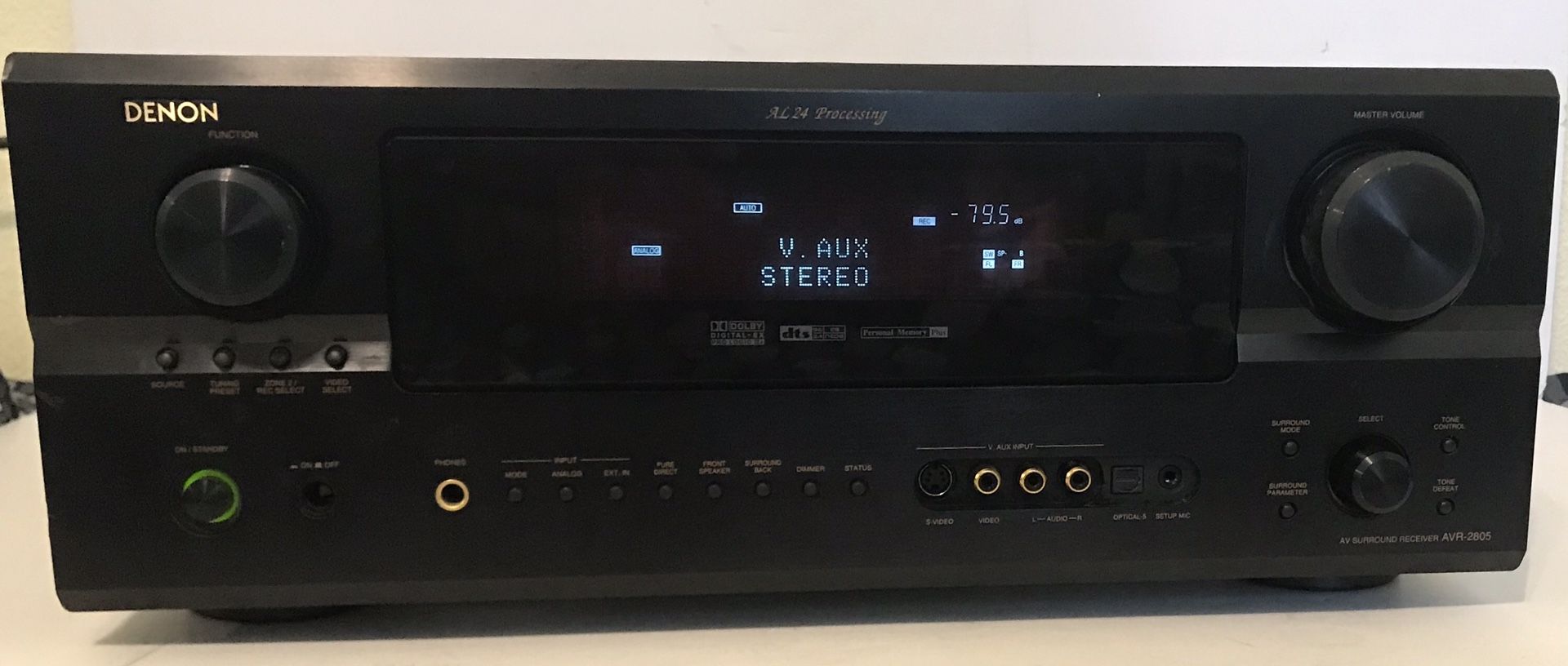 DENON AVR-2805 AV SURROUND RECEIVER AMPLIFIER Black 7.1 Channel for ...