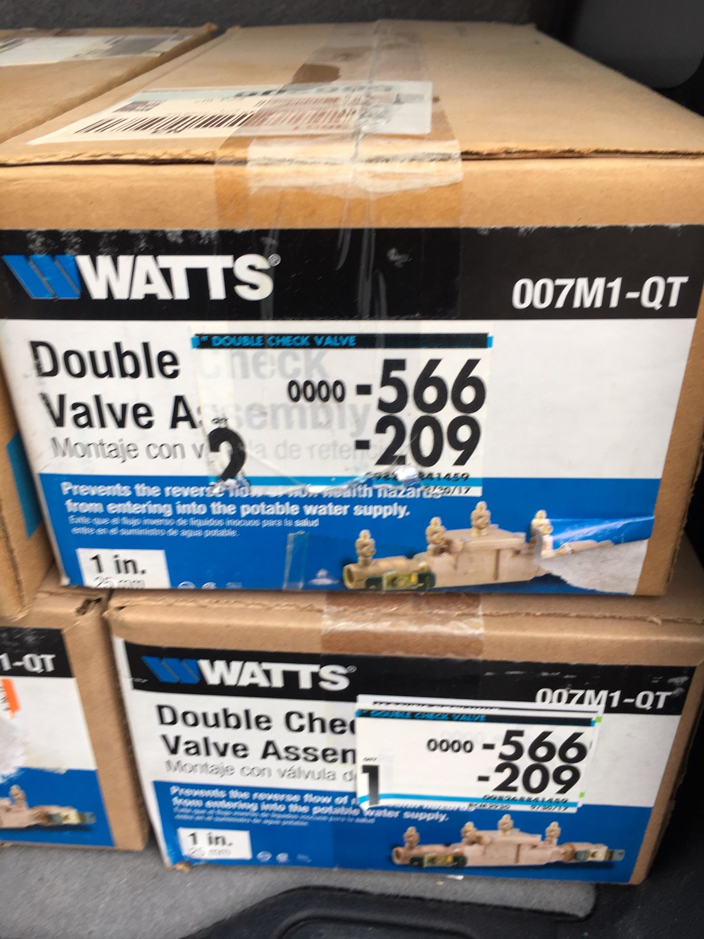 Watts 007QT-M1 double check valve back flow NEW in the box. for Sale in ...