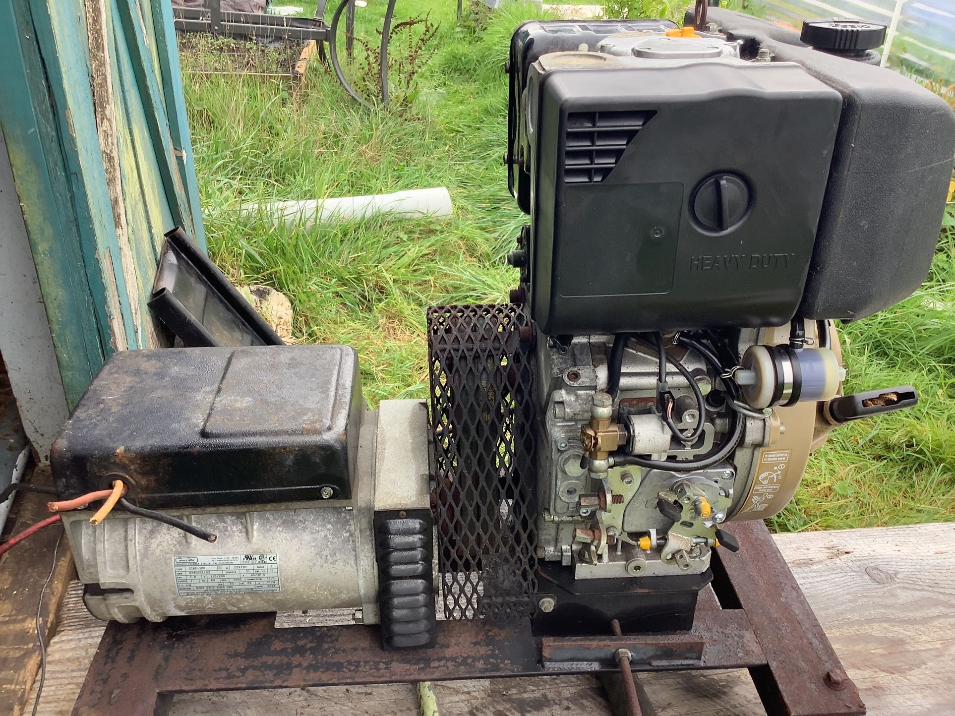 Generator, Lamborghini Slow Turning One Cylinder Diesel,with 5 Kilowatt ...