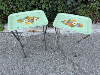 Vintage metal tv trays store