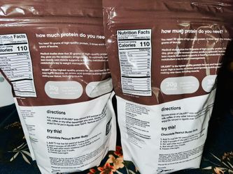 2 Full Sealed Bags of Unjury Chocolate Splendor Protein Shake Powders ...