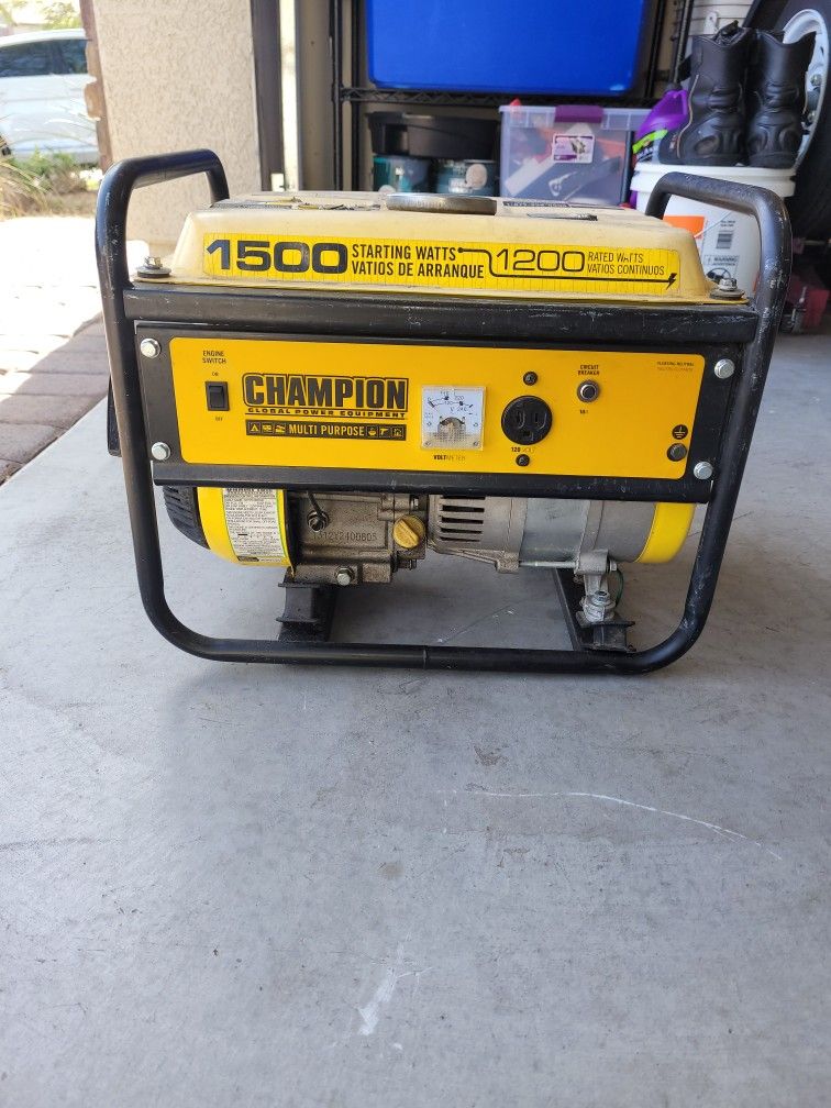 Champion 1500/1200 Generator for Sale in Las Vegas, NV - OfferUp
