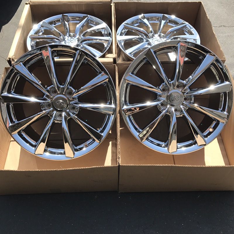 New 18" oem Infiniti G37 Enkei factory wheels 18 inch chrome rims for ...