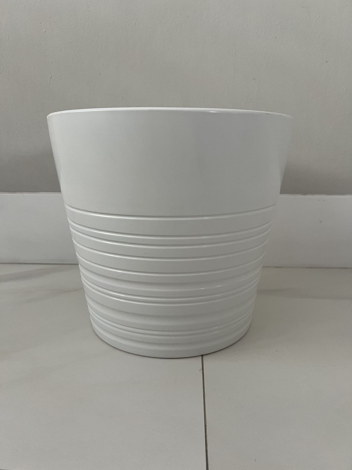 New IKEA Muskot 9 1/2" White Household Planter Flower Pot # 23269 for ...