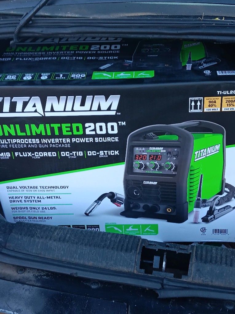Titanium Unlimited 200 Multi process Welder for Sale in Arlington, TX ...