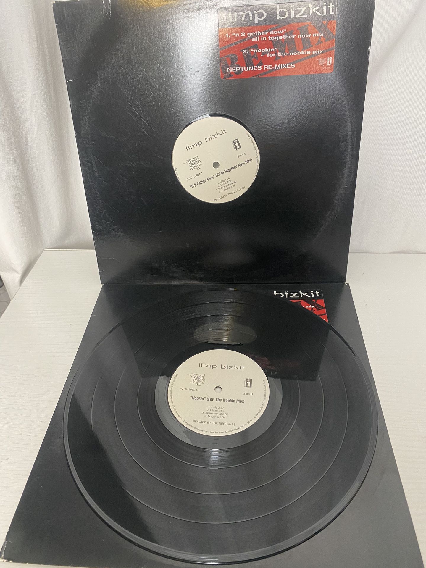 Set of 2: Vintage 2001 Limp Bizkit Record N 2 Gether Now / Nookie ...