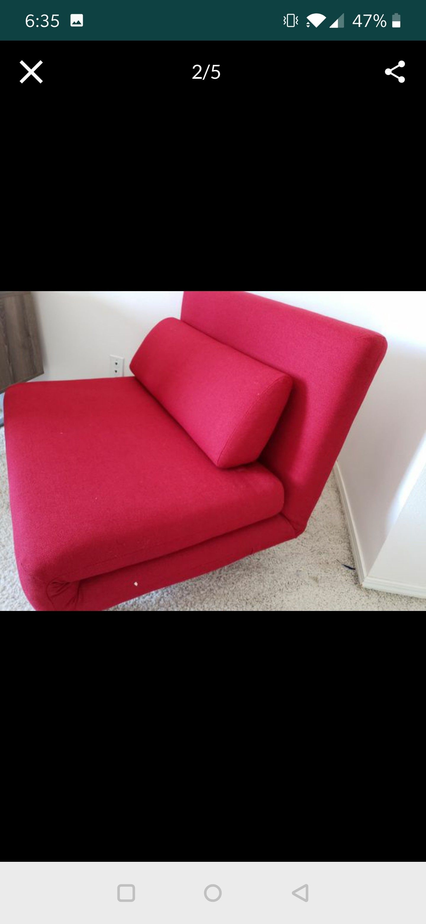 KASALA red modern swivel chair for Sale in Mill Creek, WA - OfferUp